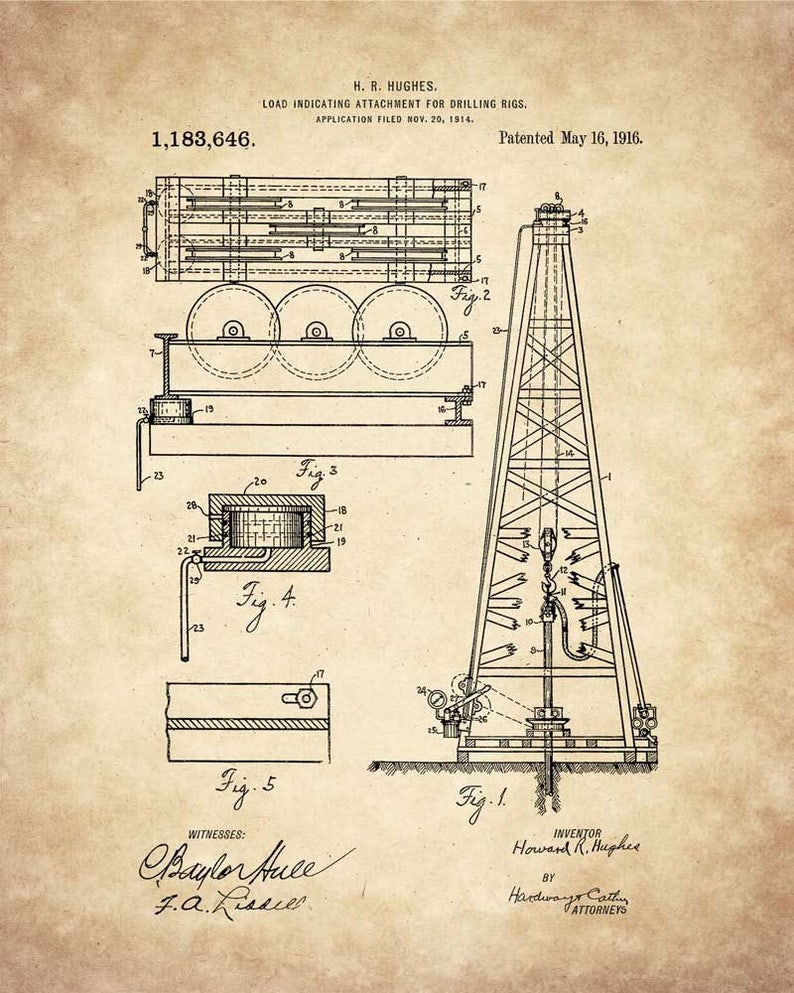 Oil Rig Poster industrial art texas art oil derrick oil | Etsy