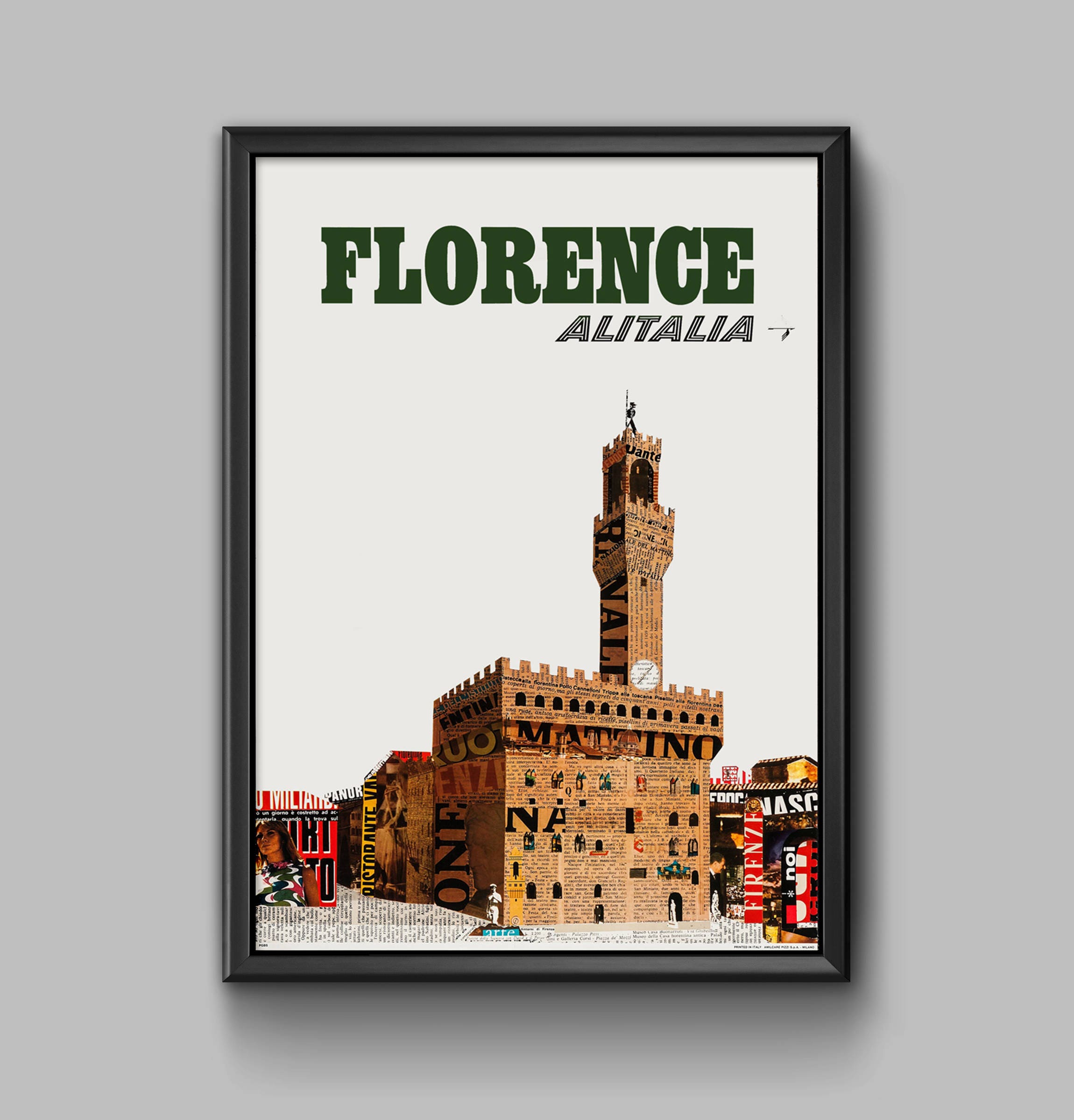 Florence poster Florence Print Travel Decor 1960s | Etsy
