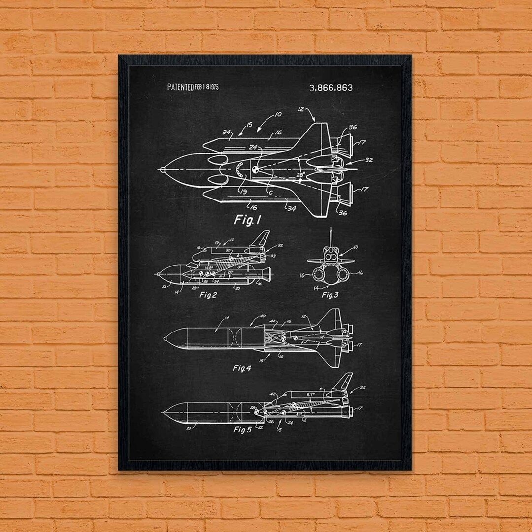 NASA Space Shuttle Poster, NASA Space Shuttle Print, NASA Space Shuttle ...