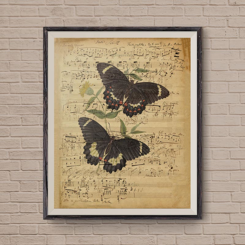 Old Music Sheet - Etsy