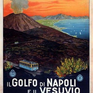 Napoli Vintage Travel Poster - Napoli Italy - Italy Travel Poster - Art ...