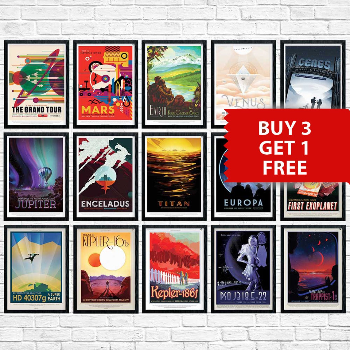 Space Art Outer Space NASA Space Poster Buy 3 Get 1 for Free - Etsy