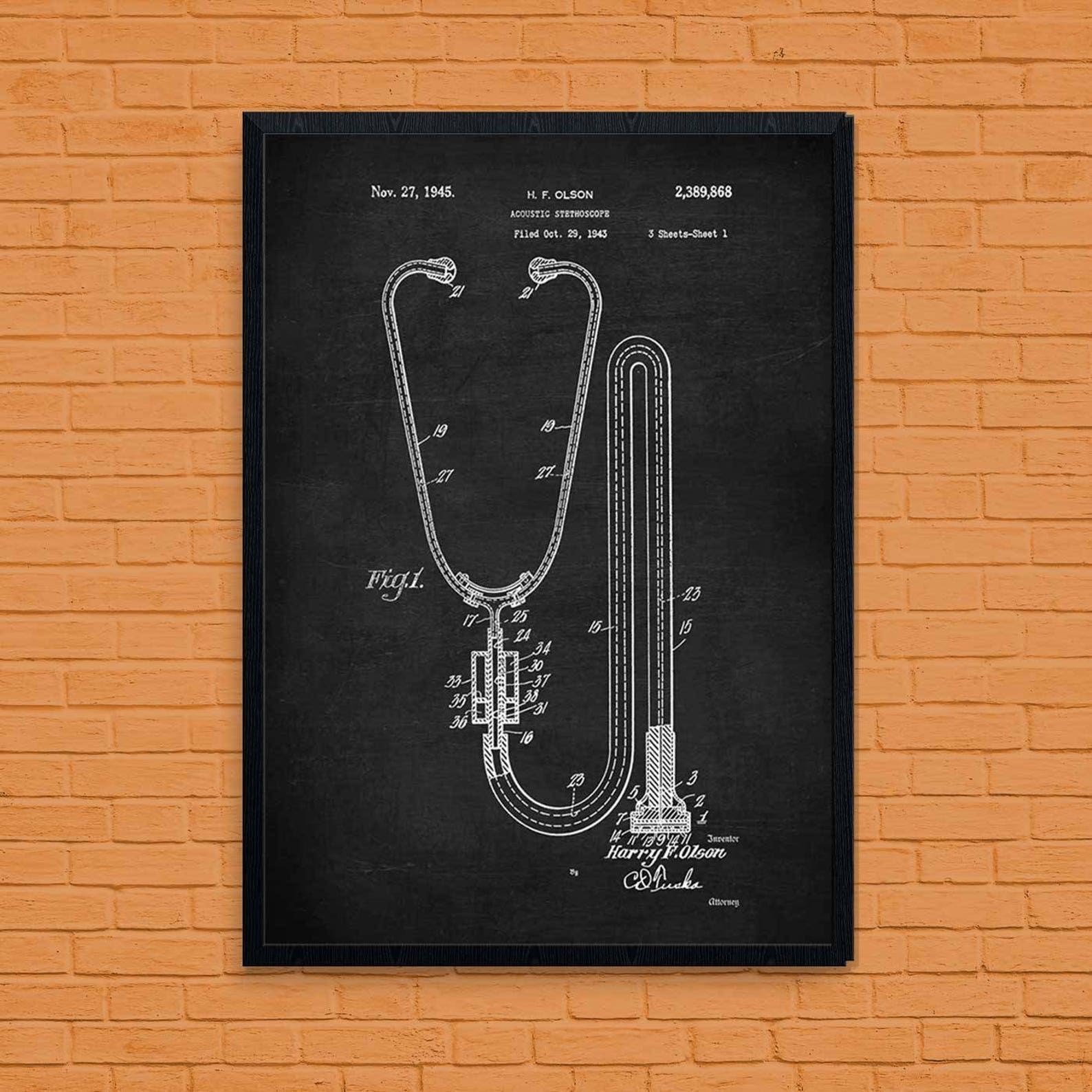 Stethoscope Poster, Medical Student, Gift for Doctor, Gift for Nurse ...