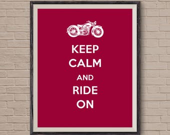 Keep Calm Ride On | Etsy