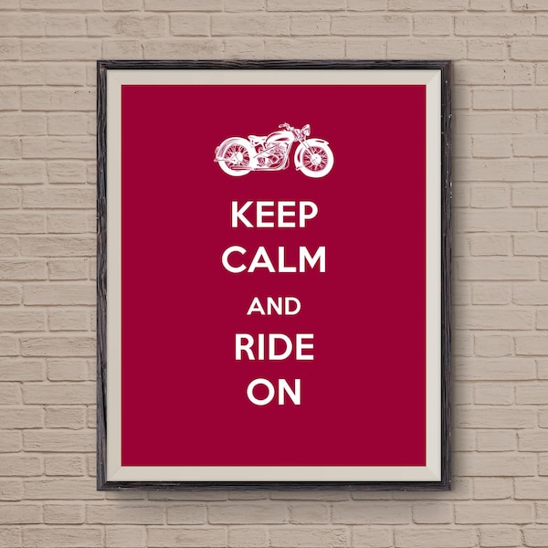 Keep Calm Ride On - Etsy