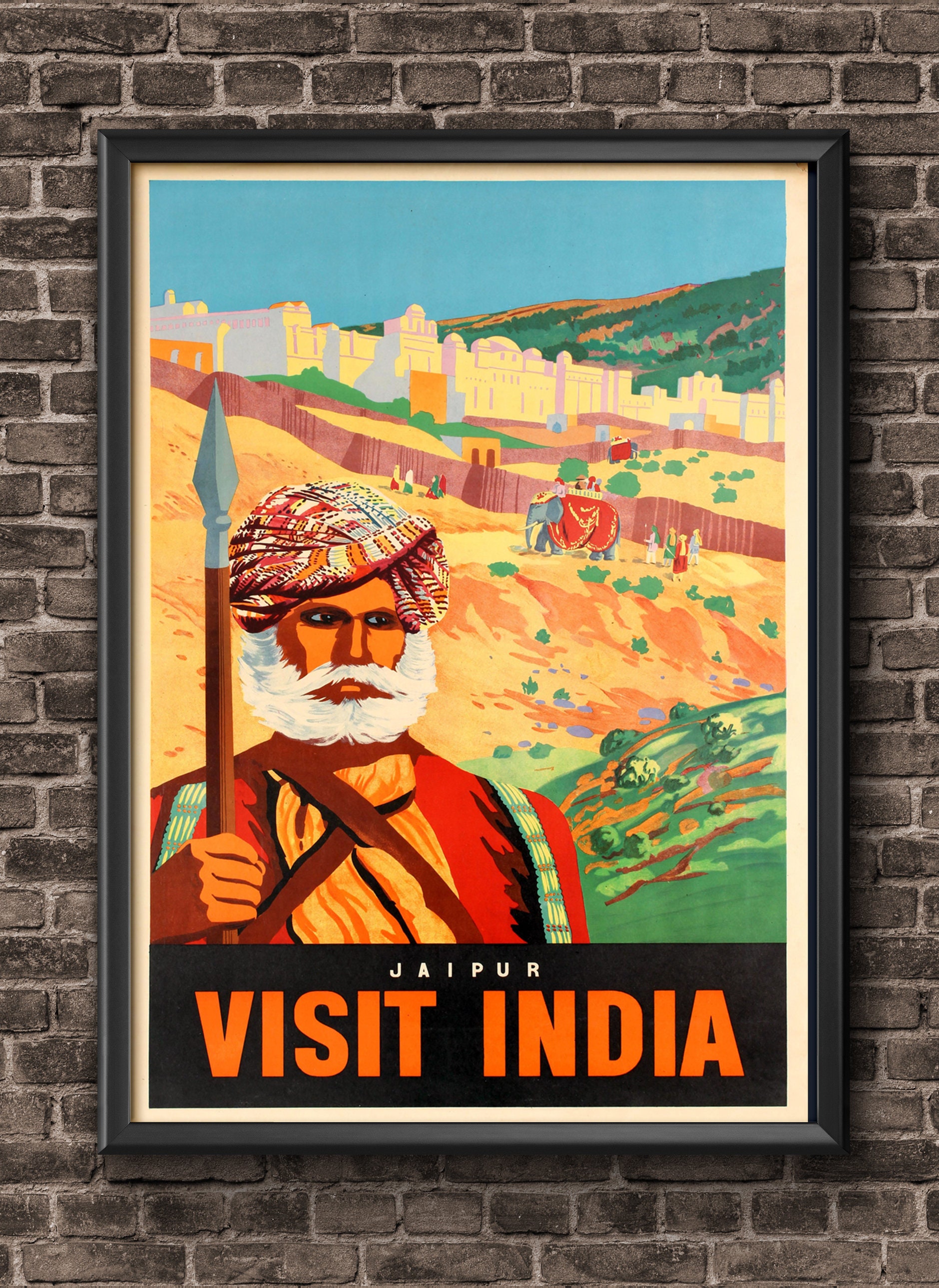 Visit India Travel Poster India Art India Print India - Etsy