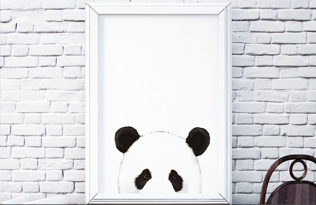 Panda Art, Panda Poster, Nursery Art, Panda Illustration, Panda Wall ...