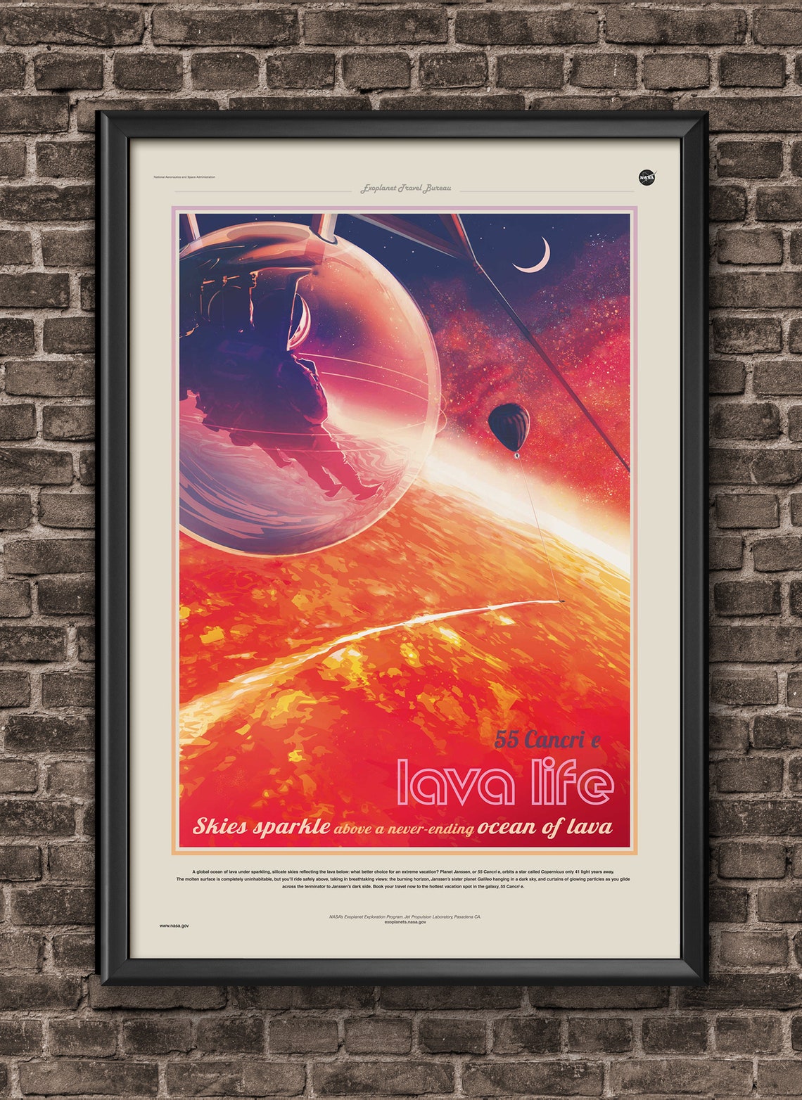 NASA Travel Poster 55 Cancri E JPL Exoplanet Art Space - Etsy
