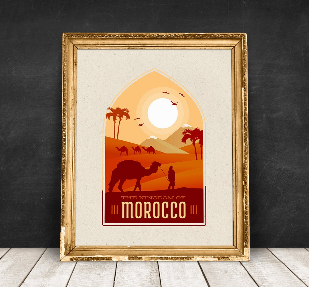 Moroccan Decor, Desert Wall Art, Travel Print, Morocco Print, Marrakech ...