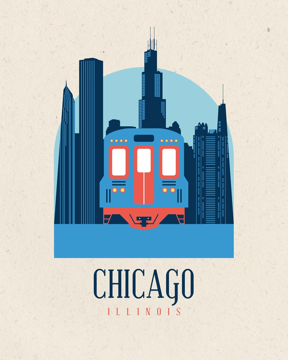 Chicago Print Cityscape Posters Prints Home Wall Decor Art - Etsy