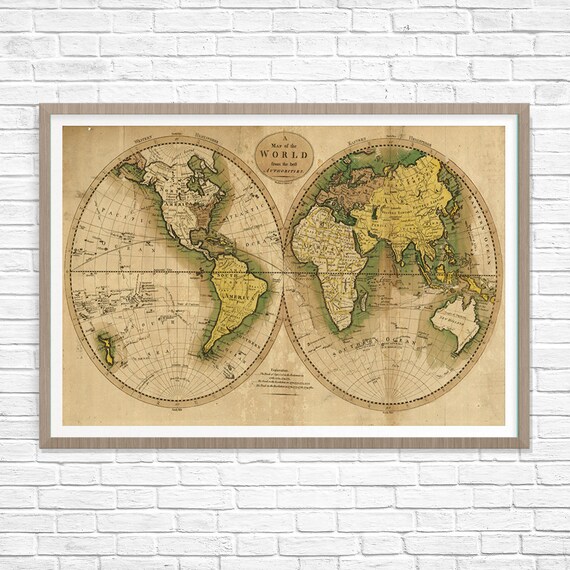 Vintage Style World Maps