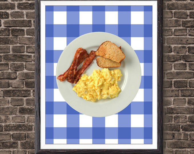 Brunch Art/breakfast Painting/breakfast Art/food Still Life/modern Wall ...