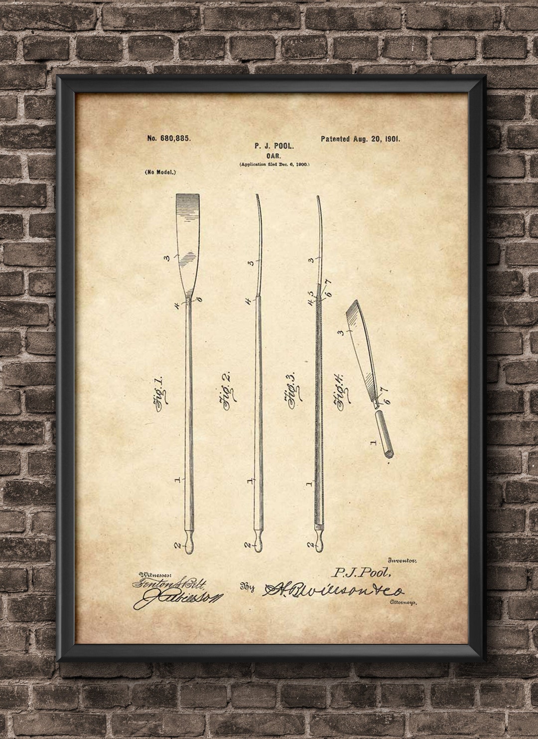Rowing Patent Print Art, Crew Poster, Nautical Decor, Row Boat ...