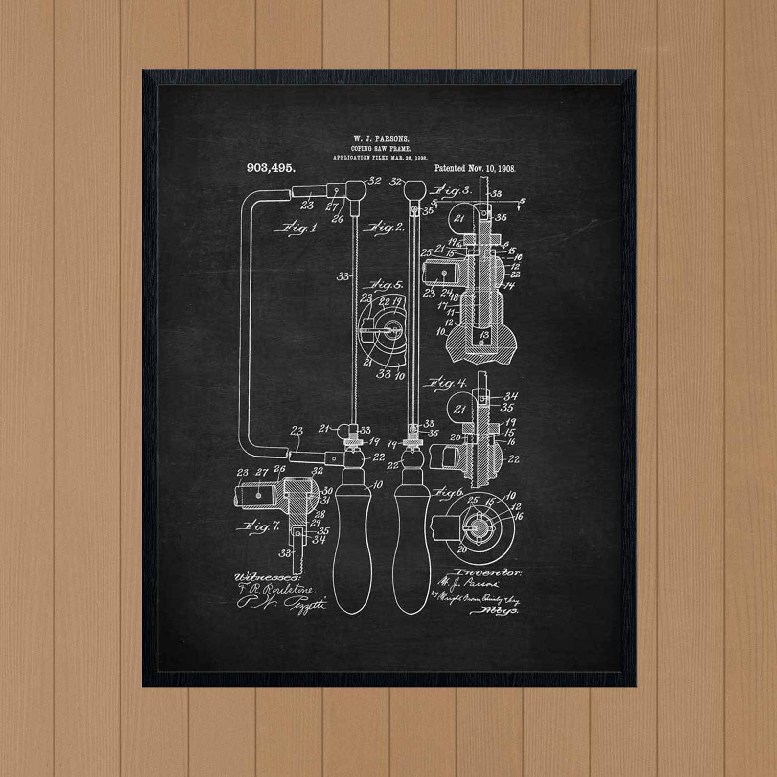 Woodworking Tools Vintage Woodworking Woodworking Poster - Etsy