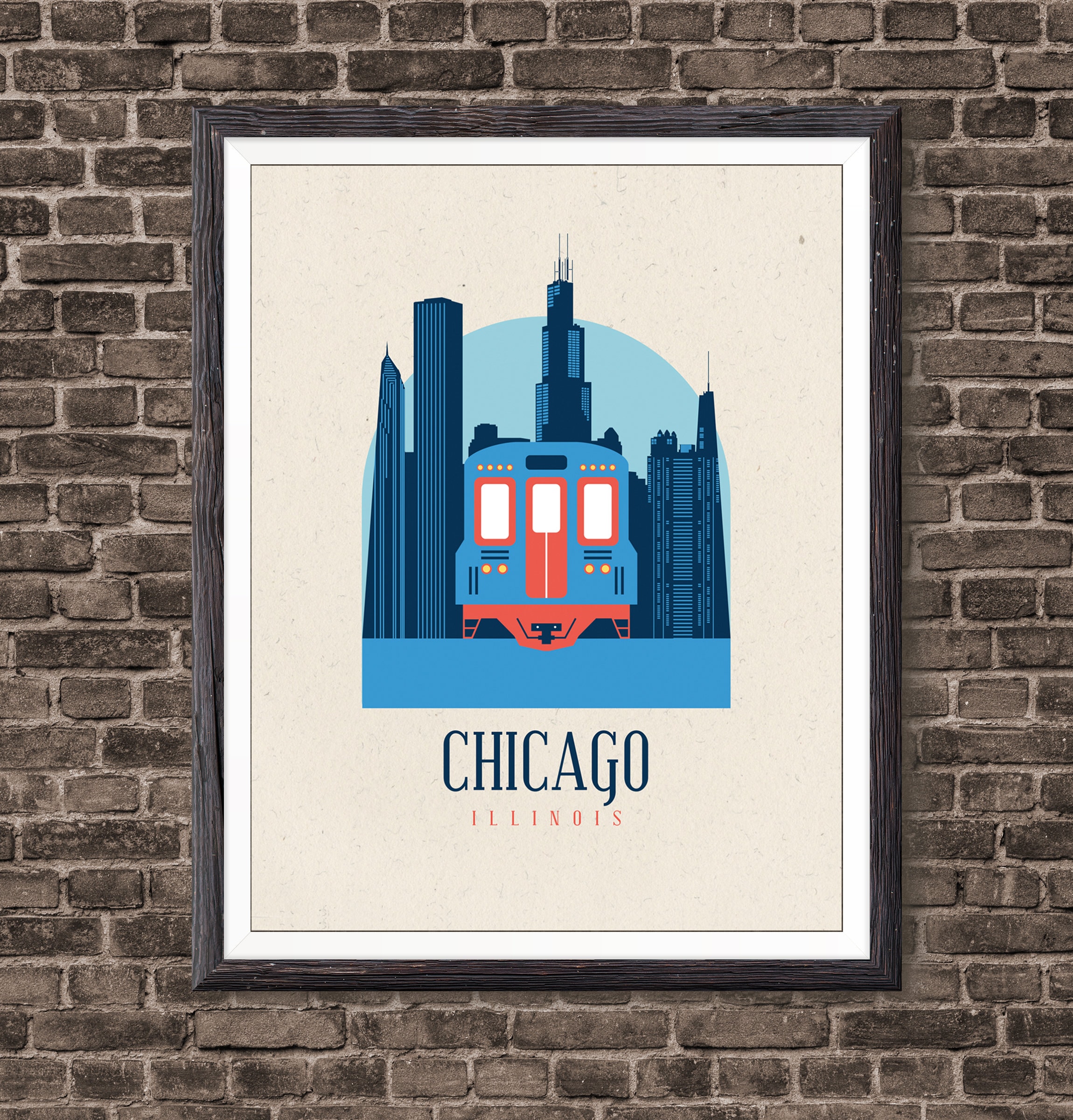 Chicago Print Cityscape Posters Prints Home Wall Decor Art - Etsy