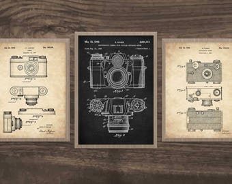 Camera Wall Art Vintage Camera Patent Print Photographer | Etsy