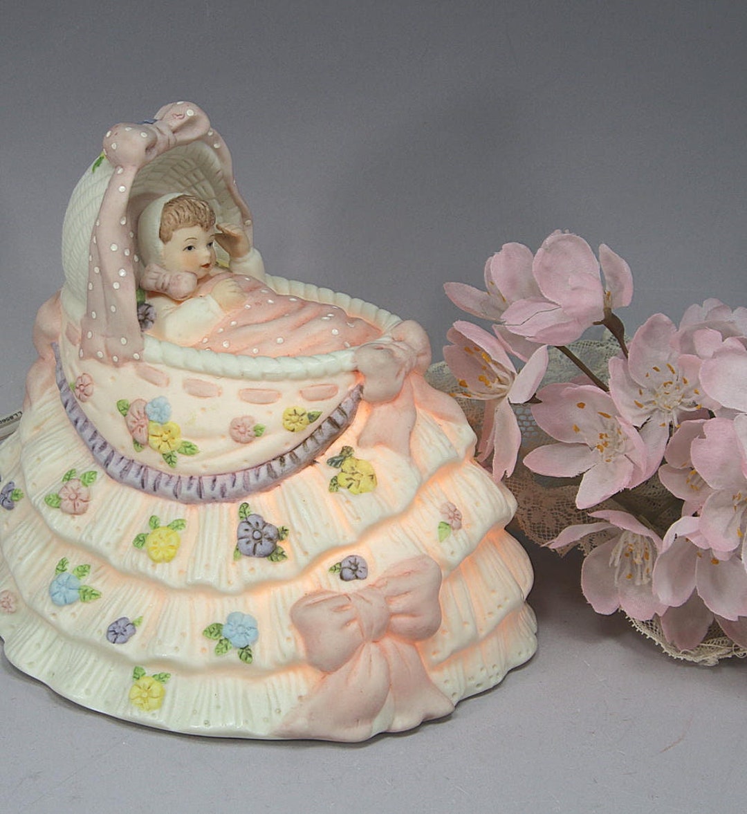 Vintage Lefton Nursery Lamp Night Light 1992 Baby Shower - Etsy