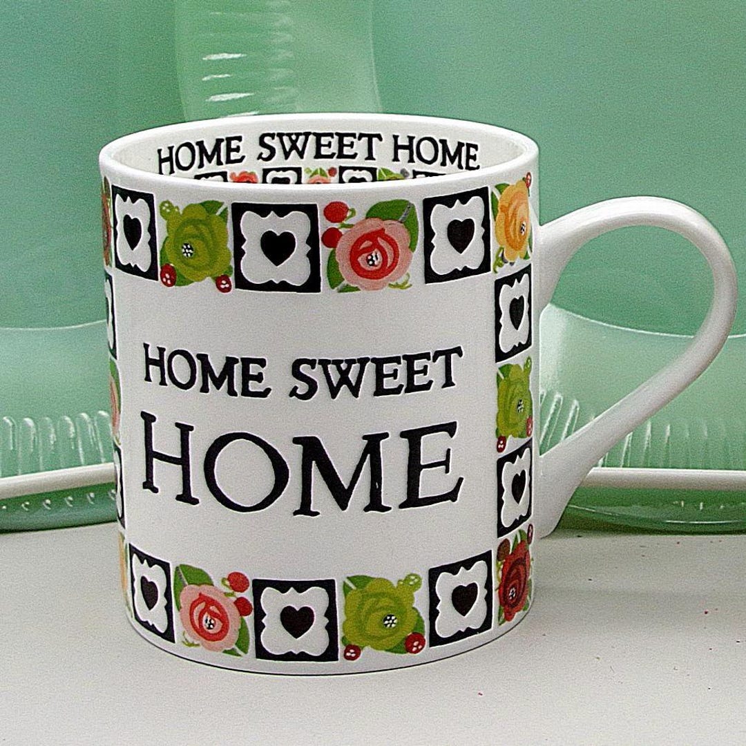 Vintage Home Sweet Home, Julie Dodsworth Tea Coffee Cup Mug Queens Fine ...