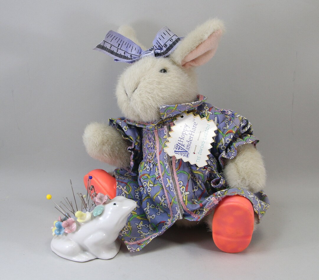 Vintage Hoppy Vanderhare Sewing Lesson Bunny Rabbit Cloth Doll ...