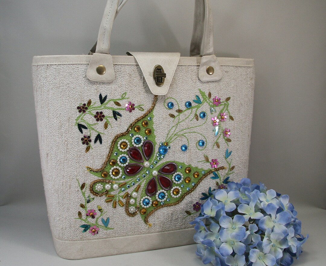 Vintage Enid Collins Style Kit Purse Bucket Bag Top Handle, Gift - Etsy