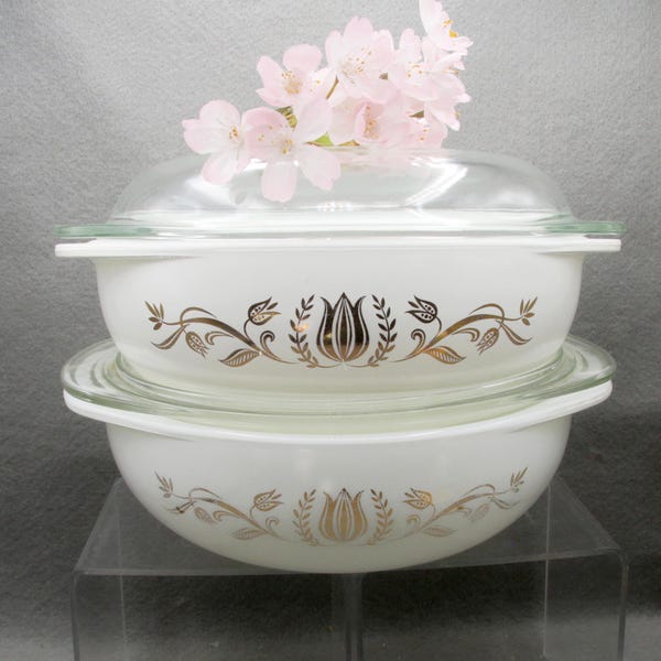 Pyrex Golden Tulip - Etsy