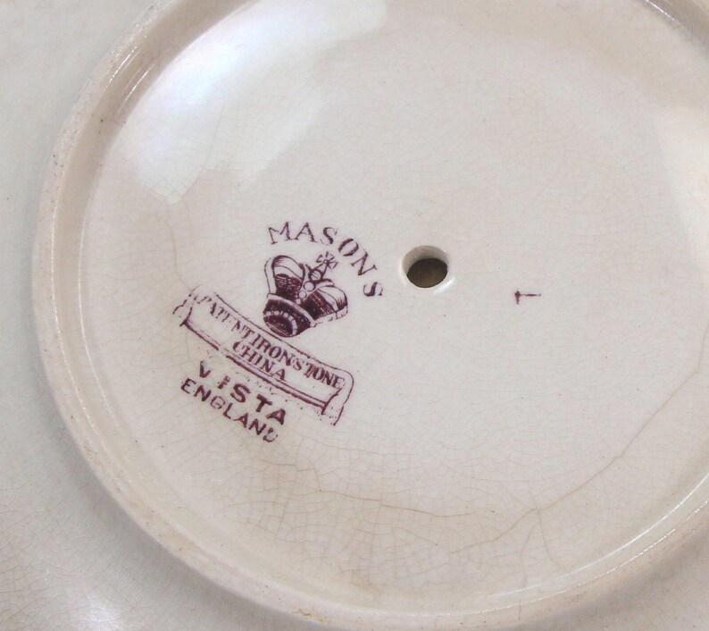 Vintage Mason's Purple Gravy Boat Vista England Amethyst - Etsy