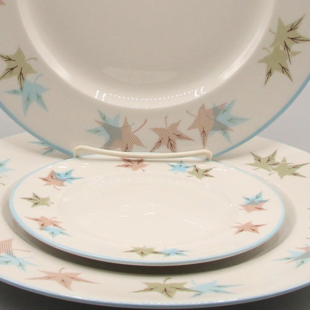 4 Vintage Franciscan Sycamore Bread Plates Family China, Mid Century ...