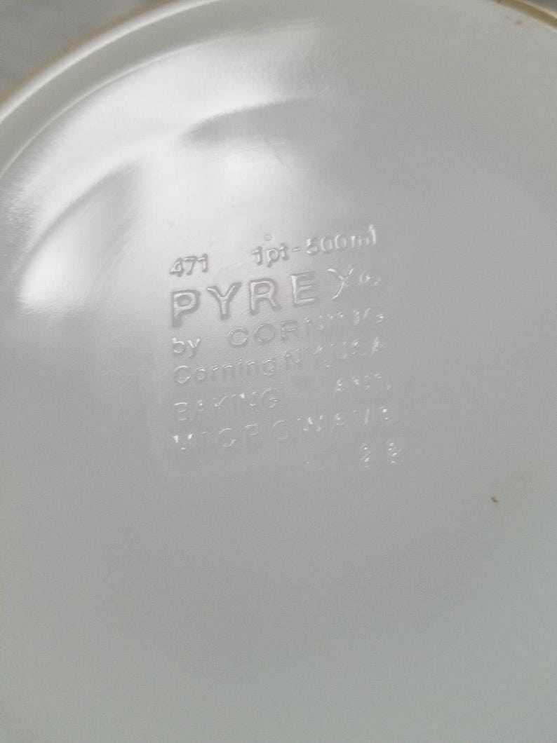 3 Vintage Pyrex Homestead Mixing Bowl 401 and Casseroles 471 - Etsy