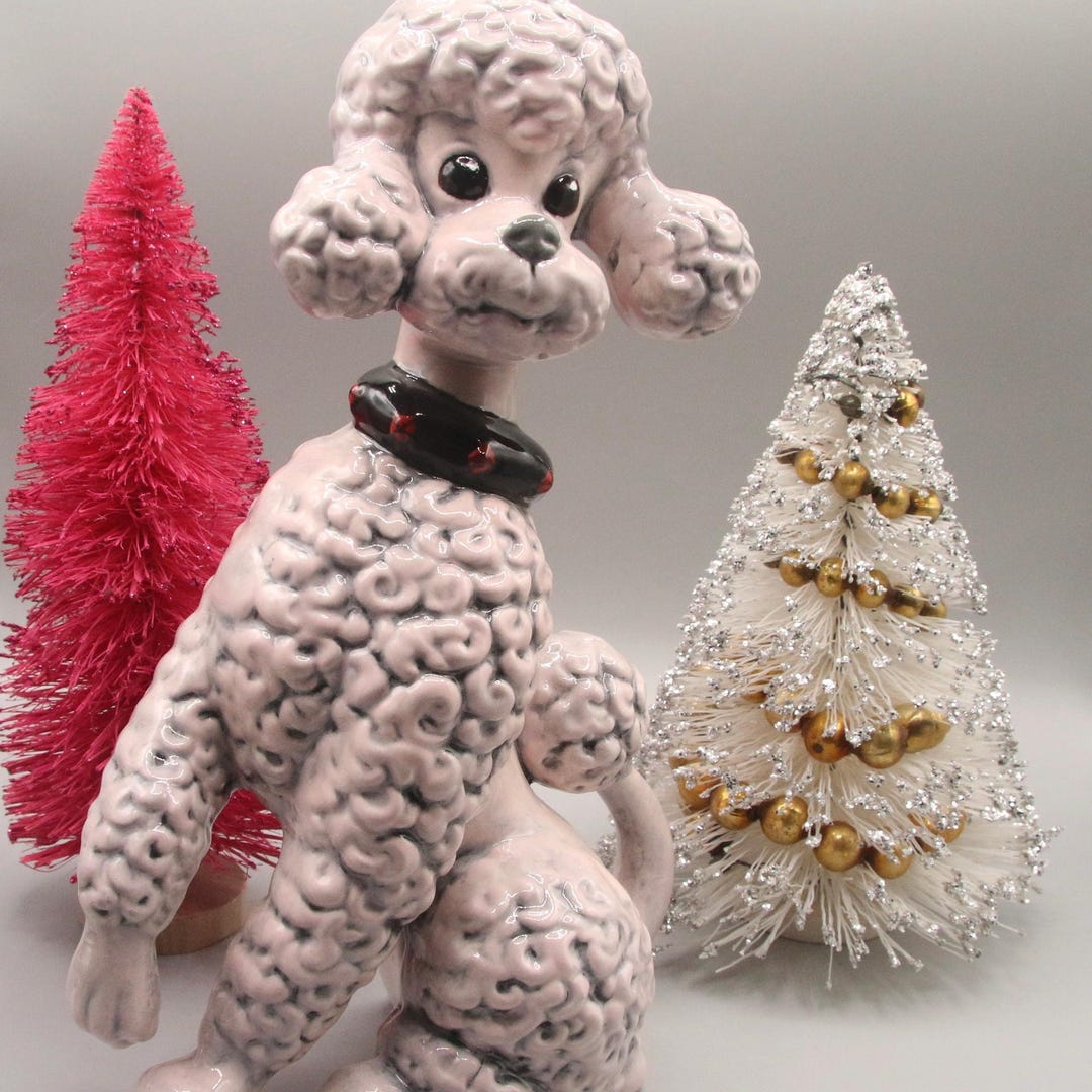 Vintage Mid Century Poodle, Chalkware Scottie Dog, Puppy Dog, Atlantic ...