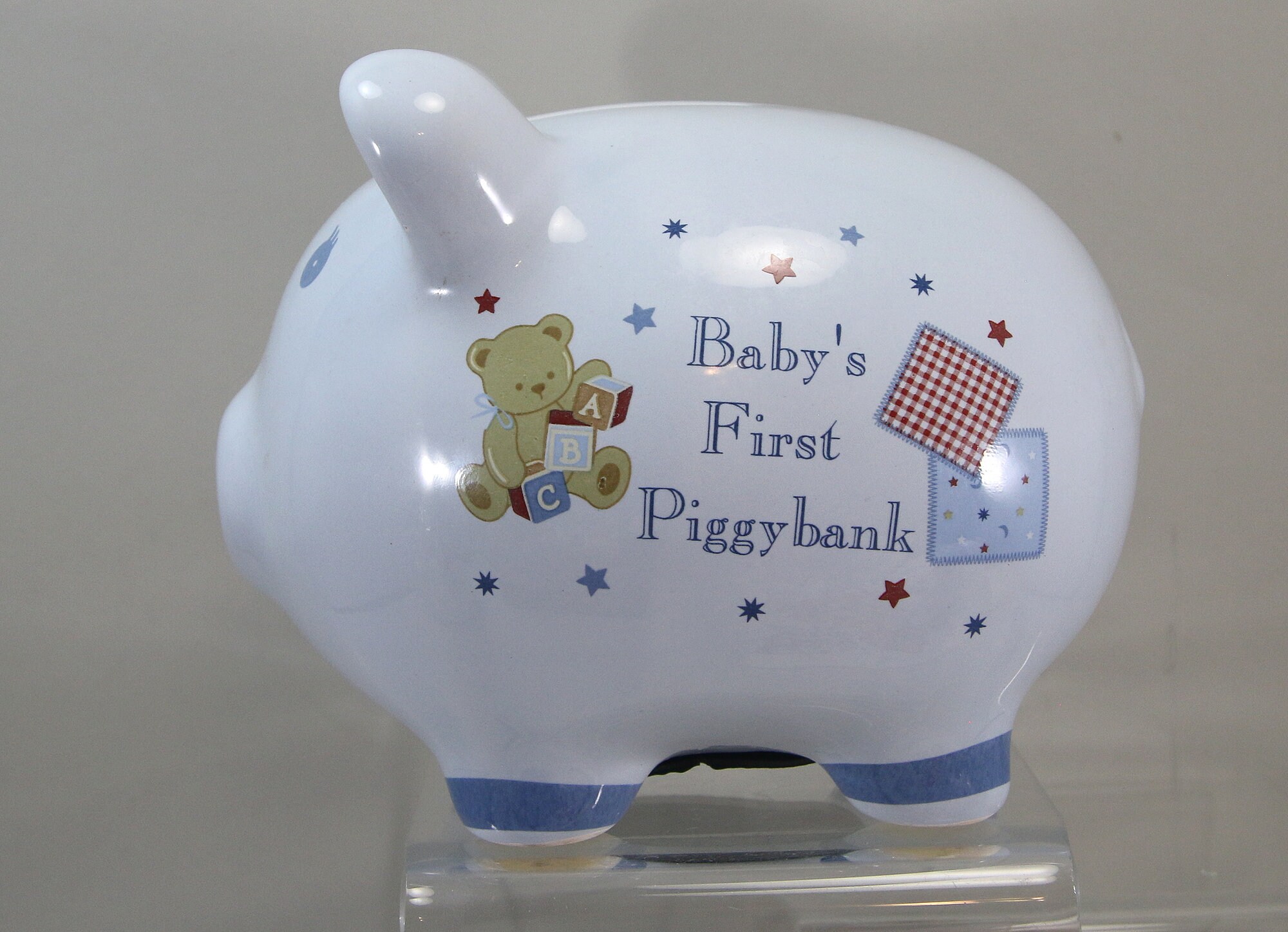 Babys First Piggybank Baby Shower Gift Coin Bank Piggy Bank | Etsy