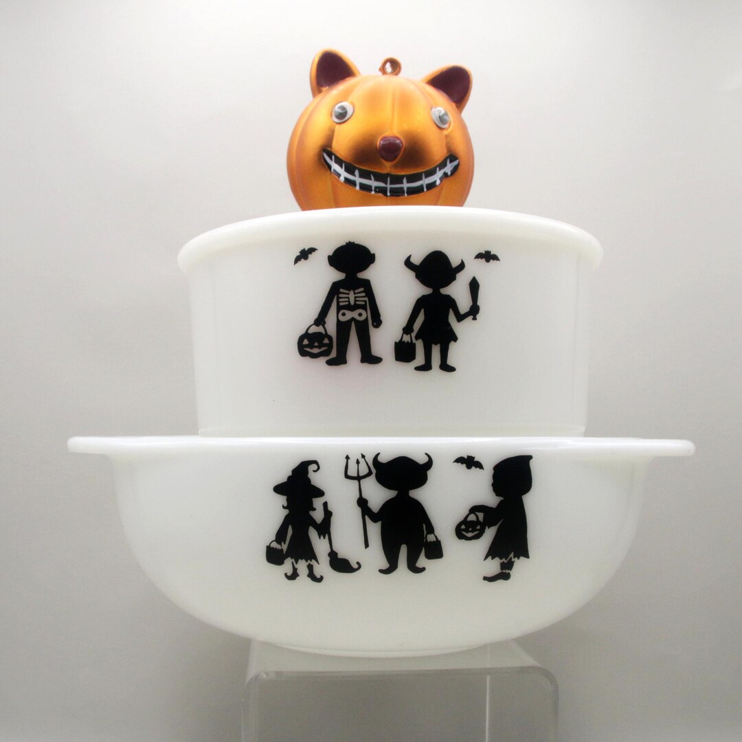 Vintage Pyrex Halloween 023 Casserole Dish OR Stand Mixer Bowl, Black ...