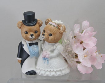 Bride and Groom Teddy Bears - Etsy