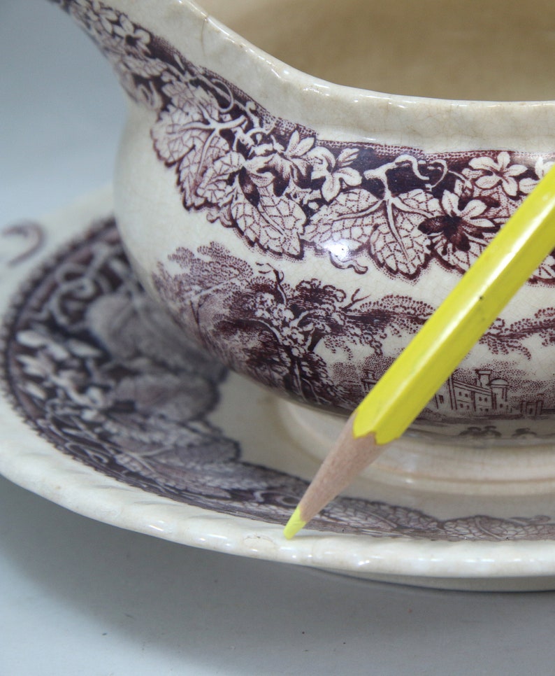 Vintage Mason's Purple Gravy Boat Vista England Amethyst | Etsy