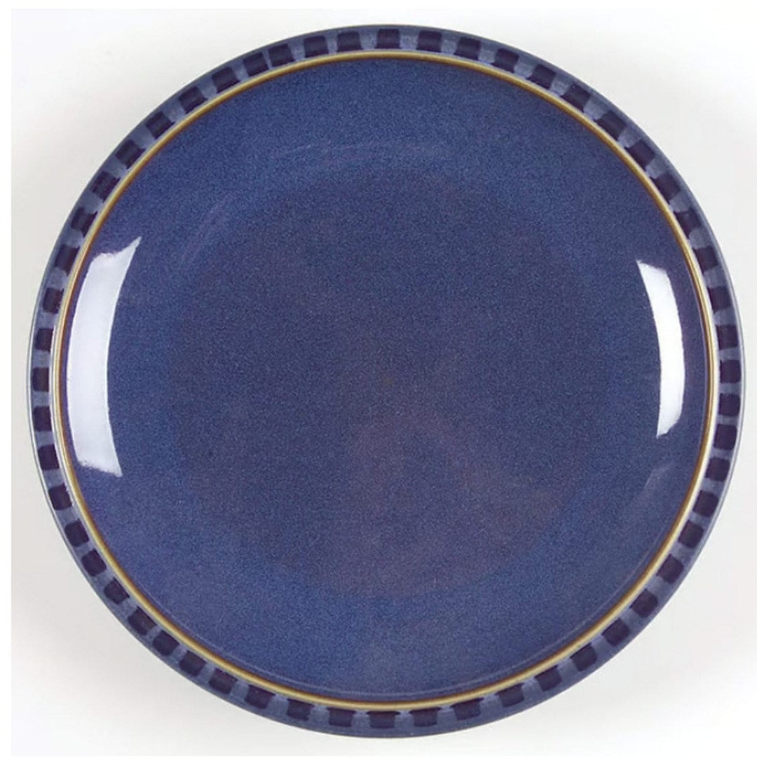 Vintage Reflex Denby Langley Blue Stoneware England Luncheon Salad ...