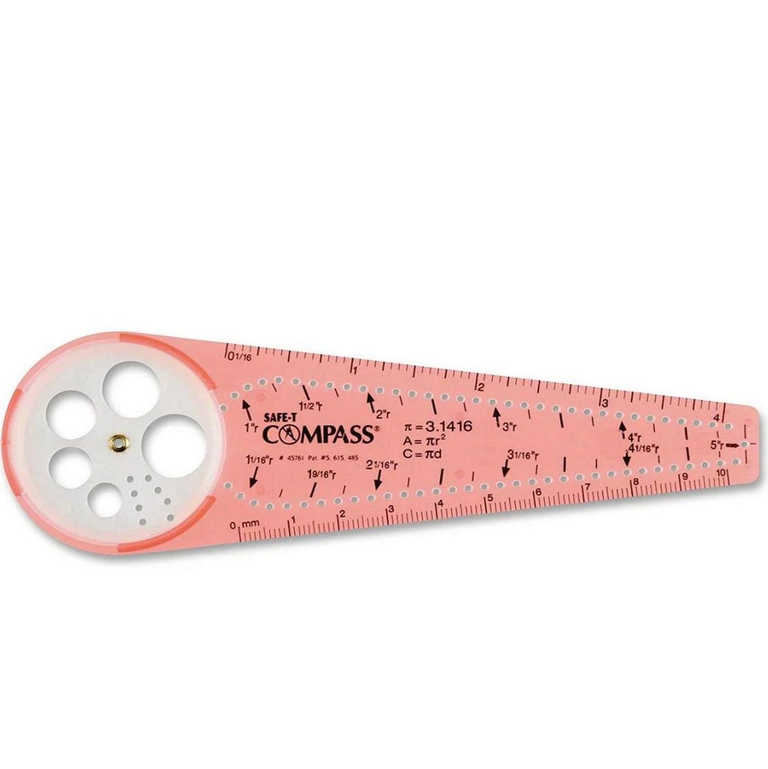 13 LOT Safe-t Compass SAFE T Circle Tool Inches Centimeters CM Learning ...