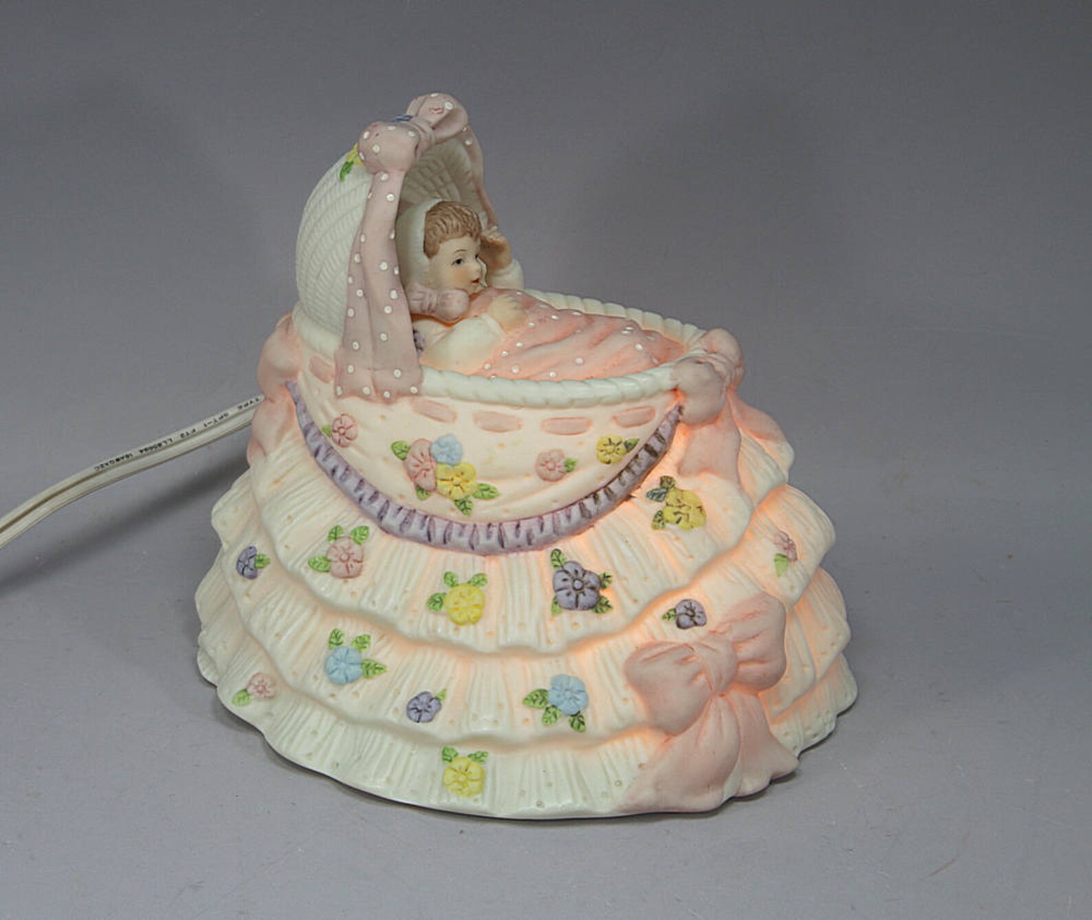 Vintage Lefton Nursery Lamp Night Light 1992 Baby Shower - Etsy