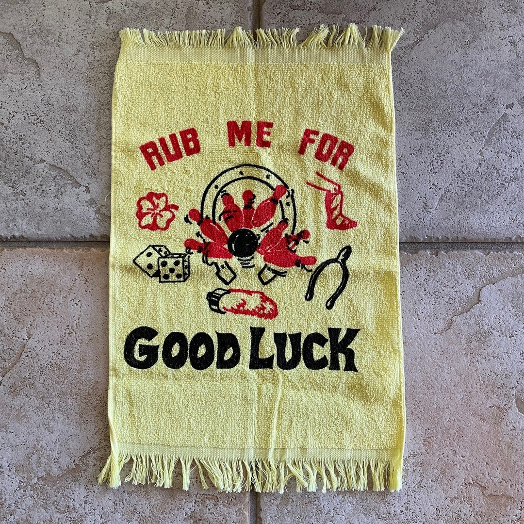 Vintage Rub Me for Good Luck Crying Towel Funny Bowling Dice - Etsy