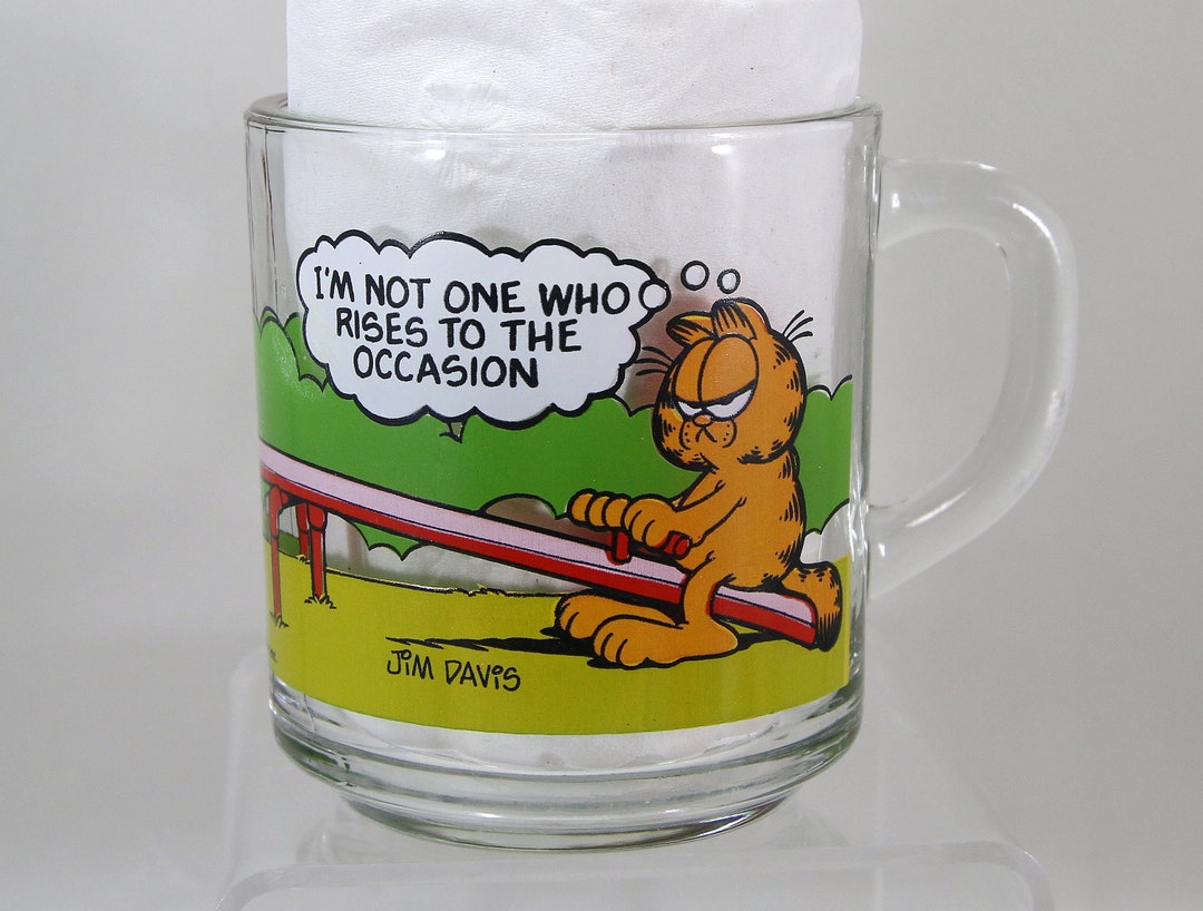 Vintage Garfield, Odie, Arlene, Nermal and Pooky Cat Mug, Rises to the ...