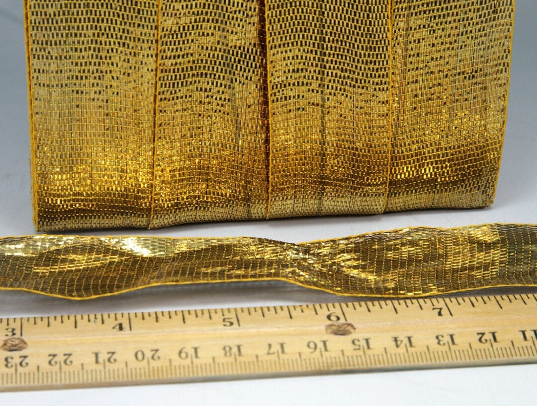 Vintage Metallic Gold Ribbon Trim - Etsy