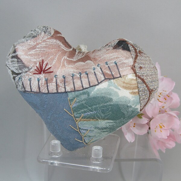 Crazy Quilt Heart - Etsy