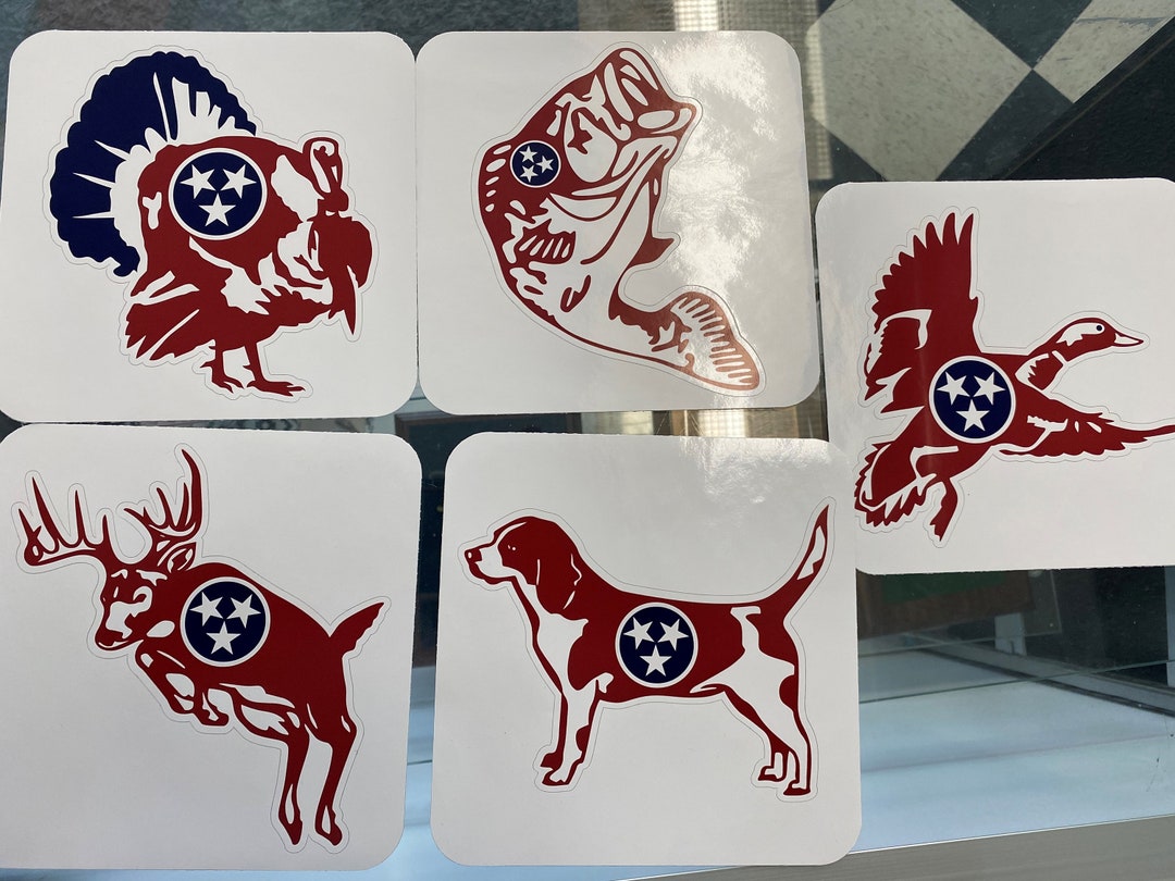 Hunting & Fishing Tri-star Decals - Etsy