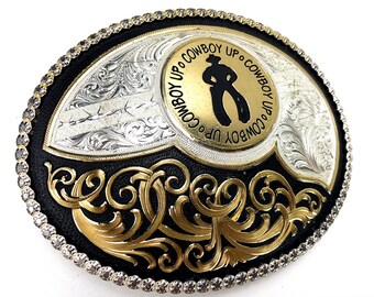 Cowboy belt buckle | Etsy
