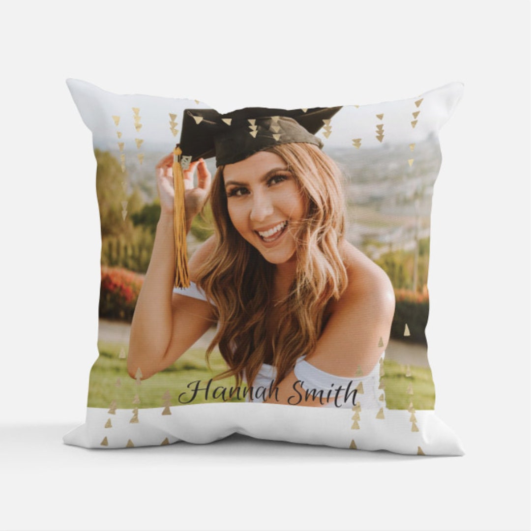 Custom Graduation Throw Pillow // Custom University Grad Throw Pillow ...