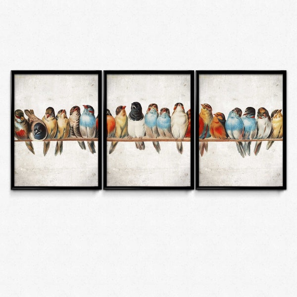 Triptych Animal Art - Etsy