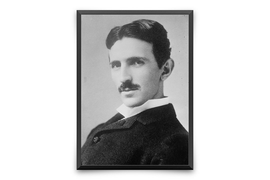 Nikola Tesla Vintage Photo Nikola Tesla Portrait Famous - Etsy