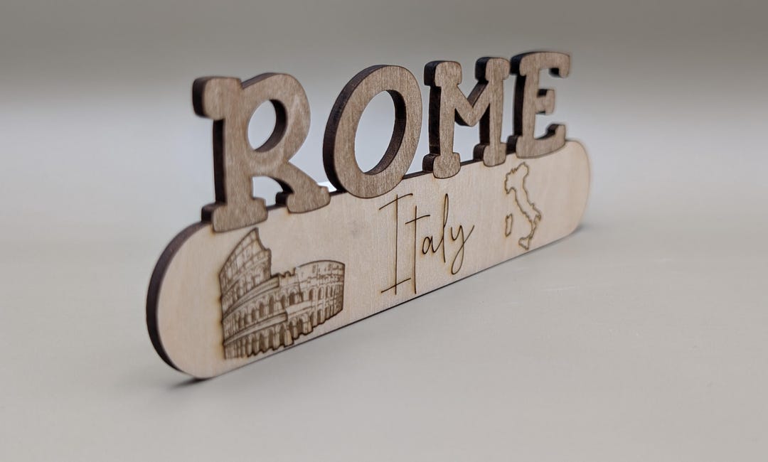 Rome Italy Laser-cut Wood Fridge Magnet –unique, Thoughtful, Memorable ...