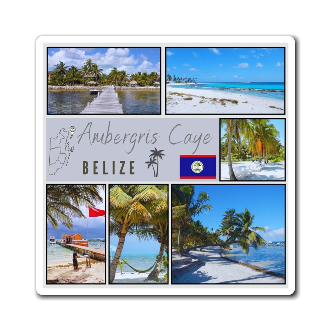 Belize Travel Fridge Magnet, Real Photography Art, Kitchen Decor ...