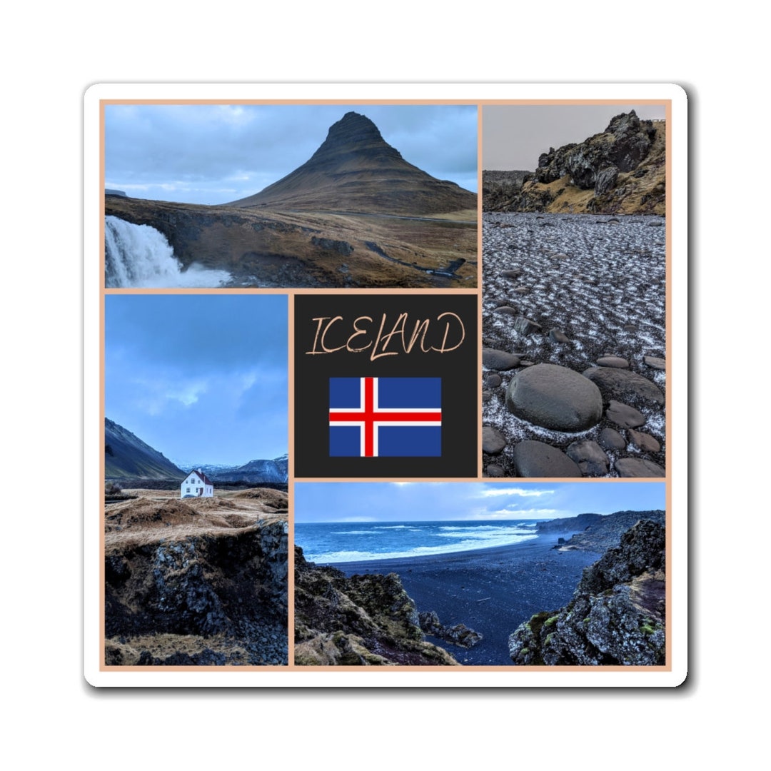 Iceland Travel Fridge Magnet - Souvenir, Kitchen and Office Decor ...