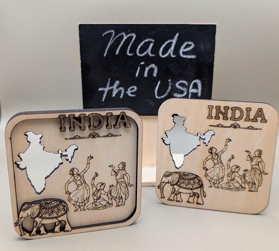 Laser-cut Wood India Fridge Magnet – Travel Souvenir Gift - Etsy