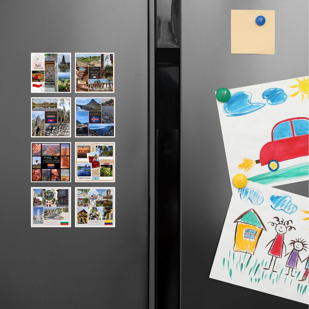 Digital Travel Magnet Collection - Wanderlust Inspired Fridge Decor ...